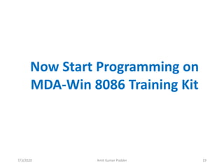 8086 Assembly Language and Serial Monitor Operation of 8086 Trainer Kit | PPT