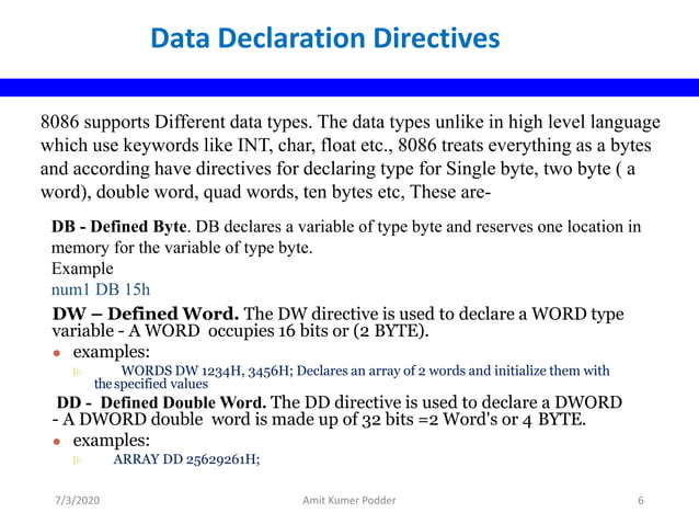 8086 Assembly Language and Serial Monitor Operation of 8086 Trainer Kit ...