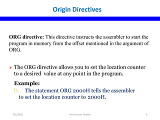 8086 Assembly Language and Serial Monitor Operation of 8086 Trainer Kit | PPT