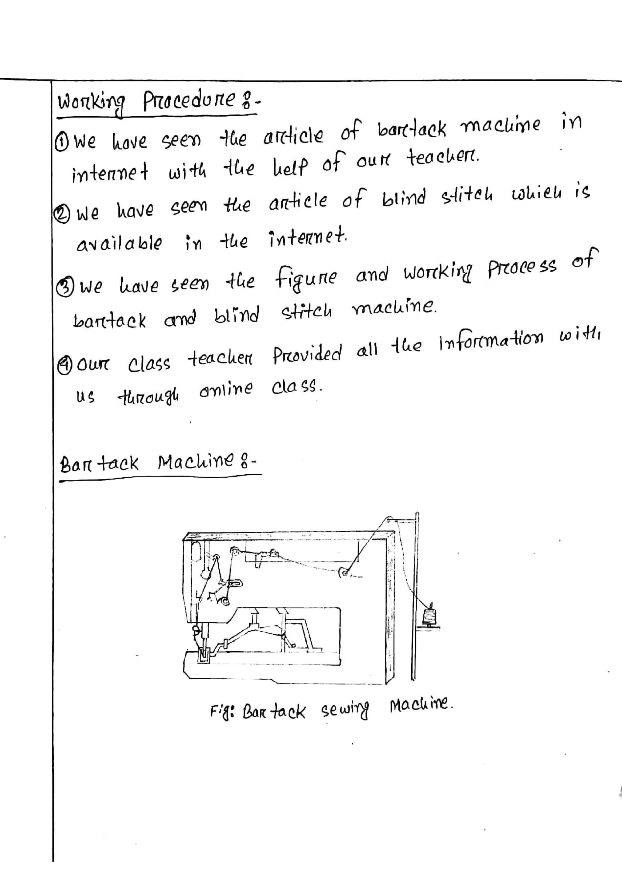 Study on Bartack Sewing Machine & Blind Stitch Machine | PDF