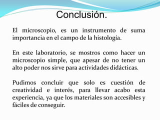 Microscopio casero | PDF