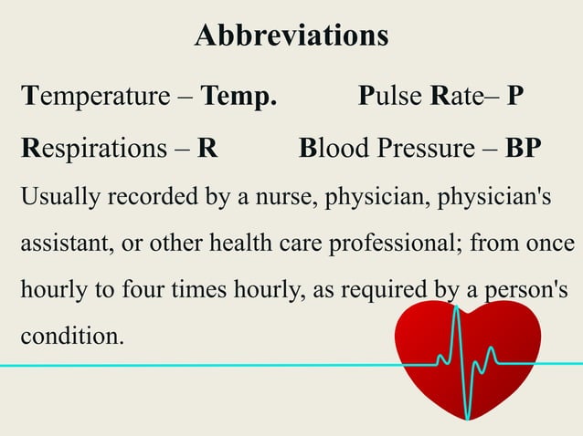 Fundamental of Nursing 4. : Vital Signs | PPT