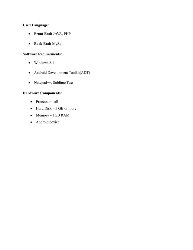 Report on student-faculty document sharing android project | PDF