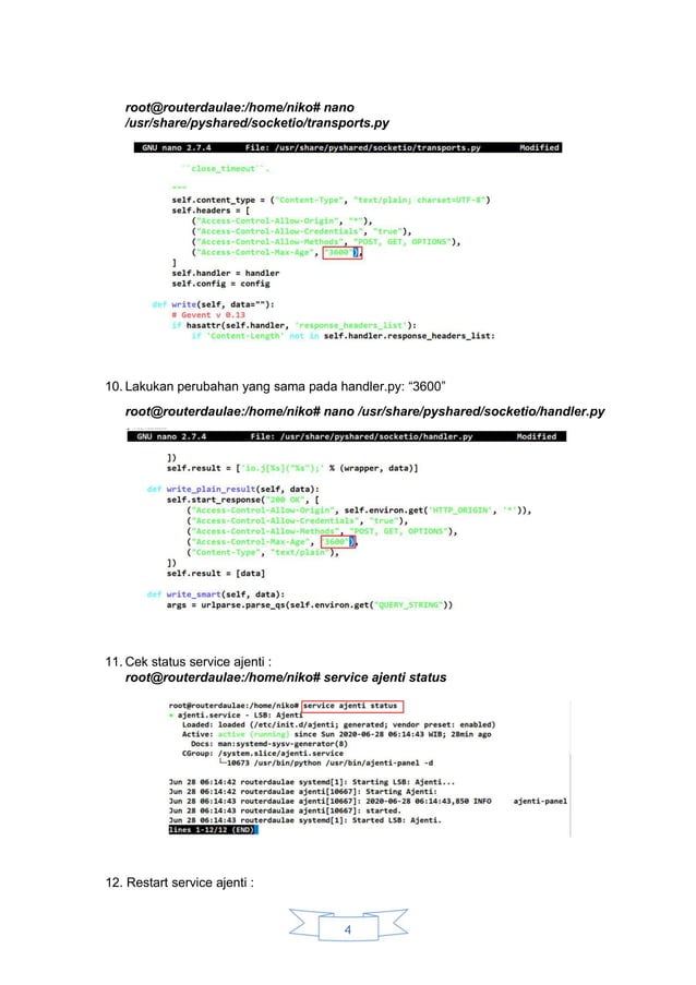 Lab 1 konfigurasi control panel ajenti | PDF