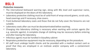Biosafty, containment and biosafty levels | PPTX