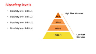 Biosafty, containment and biosafty levels | PPTX