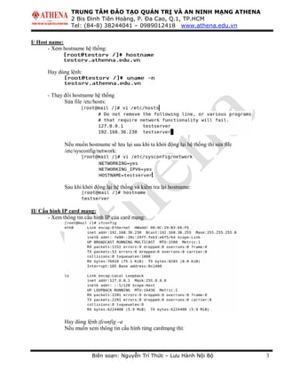 Lab linux phan iii | PDF