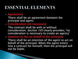 ICA-Contract of agency | PPTX