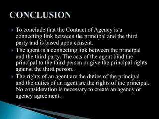 ICA-Contract of agency | PPTX