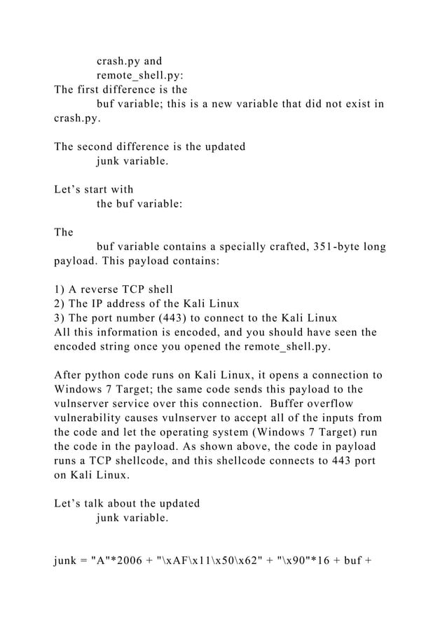 Lab-2 Buffer Overflow In this lab, you will gain insight | PDF