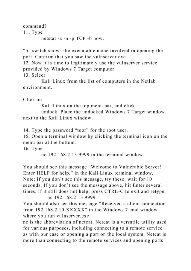 Lab-2 Buffer Overflow In this lab, you will gain insight | PDF