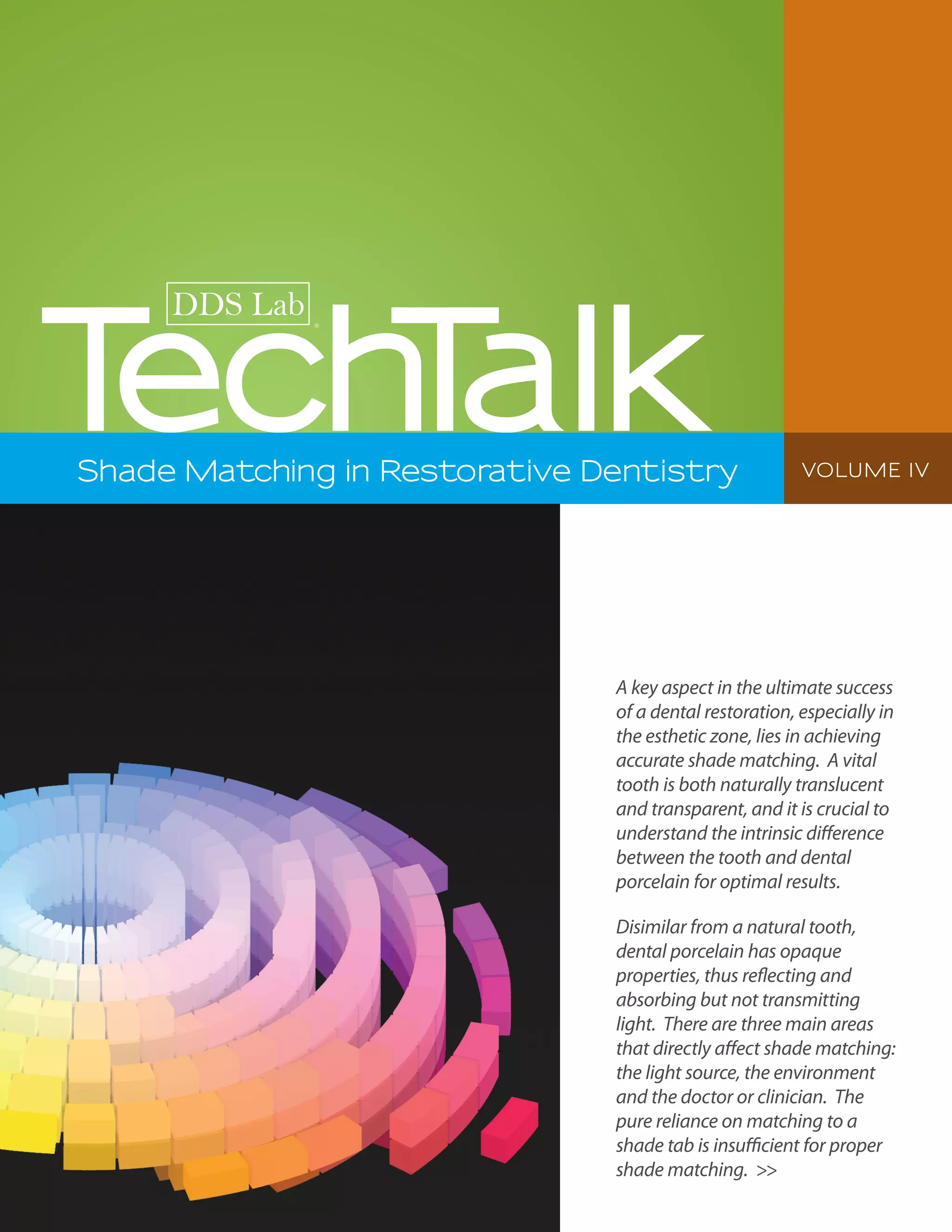 Lab 300167-shade-matching-tech talk | PDF