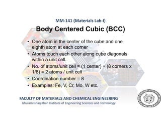 Lab-3 Crystallography of Engineering materials-II | PDF
