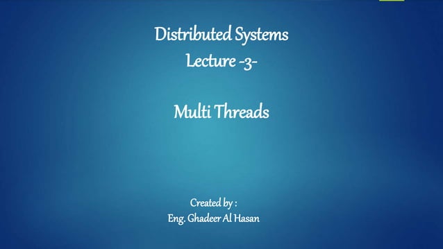 #3 (Multi Threads With TCP) | PPTX