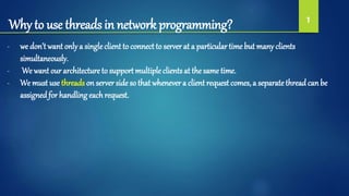 #3 (Multi Threads With TCP) | PPTX