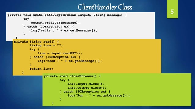#3 (Multi Threads With TCP) | PPT