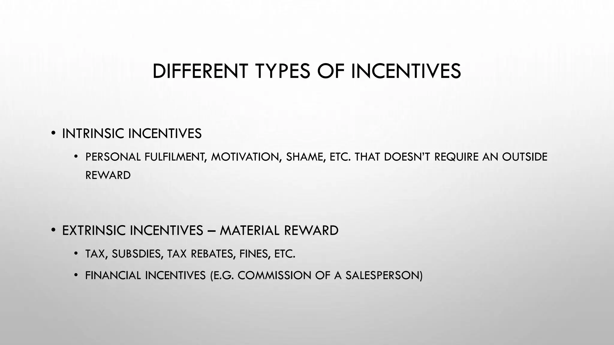 Lab-4 Incentives Economics Laboratory ppt | PPT