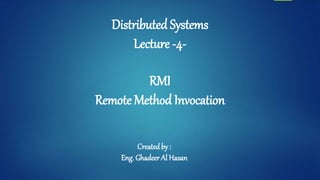 #4 (Remote Method Invocation) | PPT