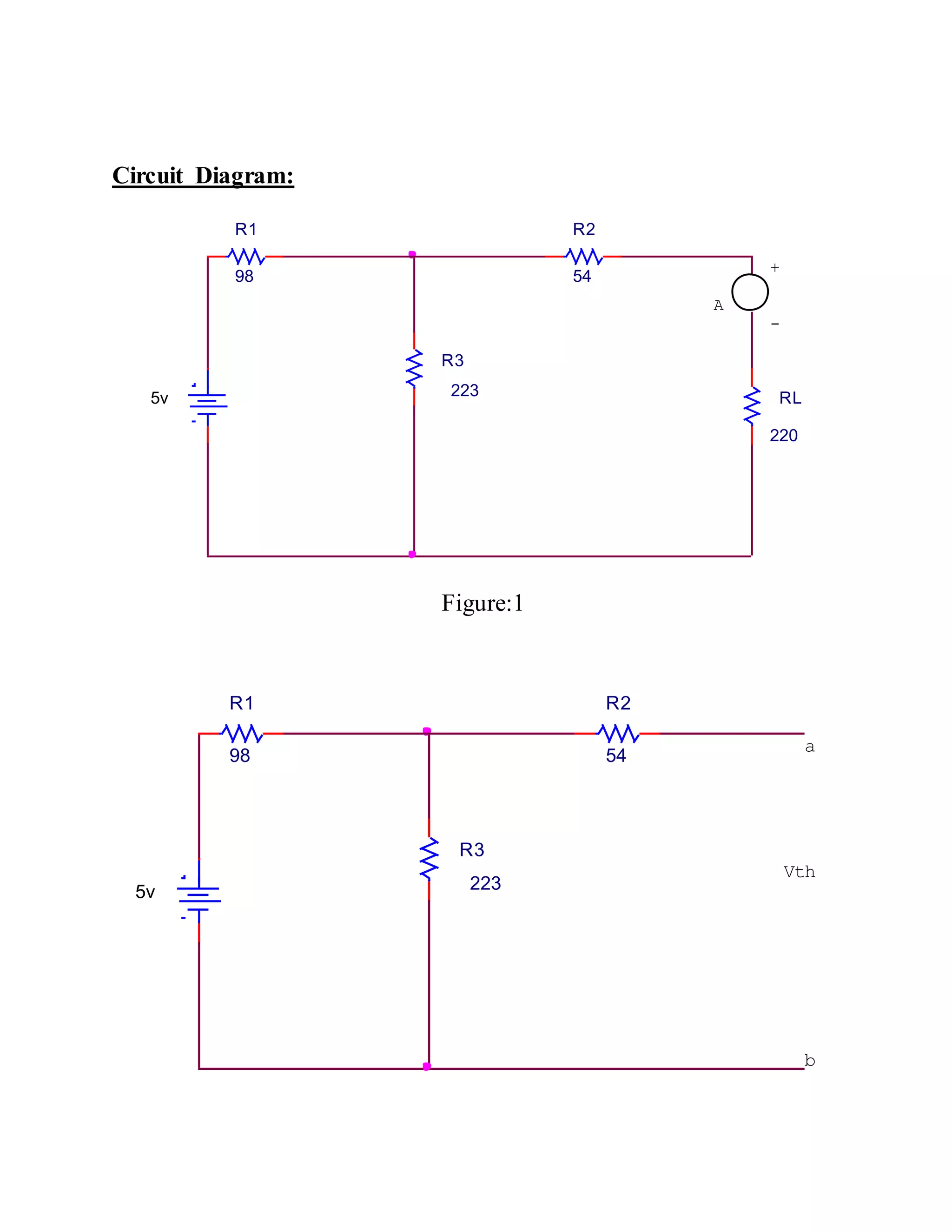 Verification of Thevenin’s Theorem. lab report | DOCX
