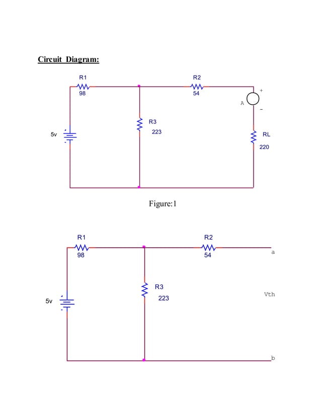 Verification of Thevenin’s Theorem. lab report | DOCX