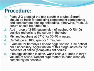 Lab-5-Coombs-Tests in detailed description | PPT