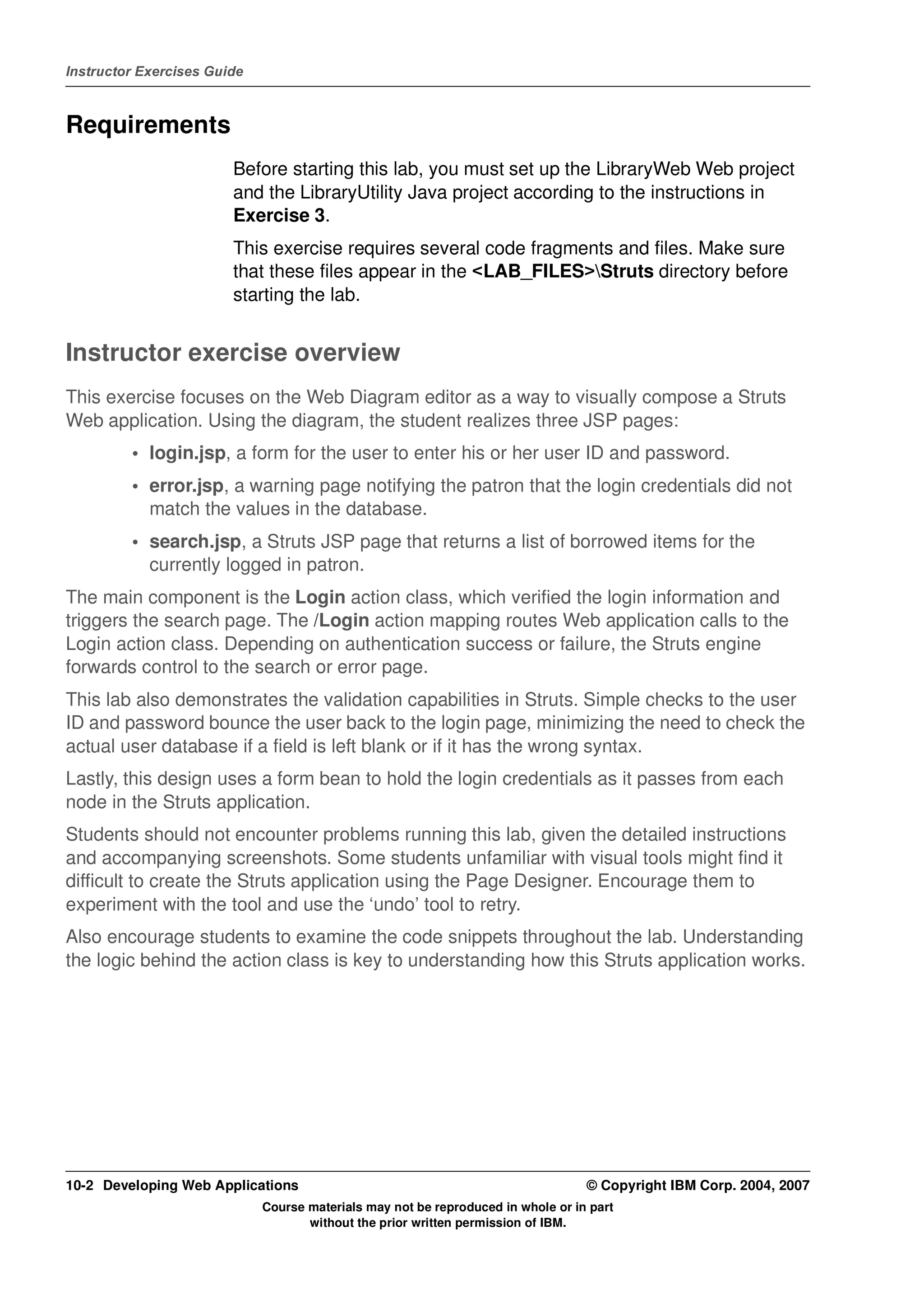 Lab 5a) create a struts application | PDF | Web Design and HTML | Internet