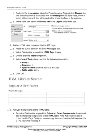 Lab 5b) create a java server faces application | PDF