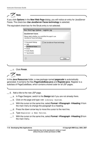 Lab 5b) create a java server faces application | PDF