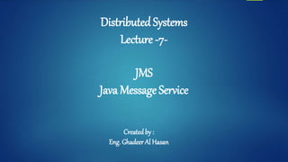 #7 (Java Message Service) | PPT