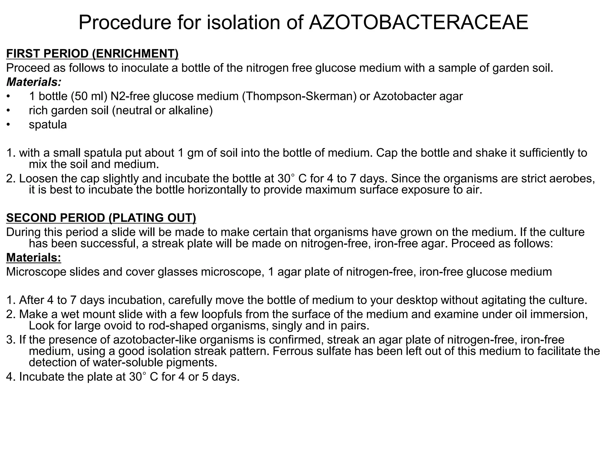 Lab.8 isolation of nitrogen fixer bacteria | PDF