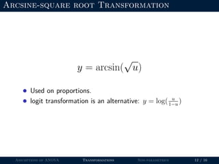 Assumptions of ANOVA | PDF