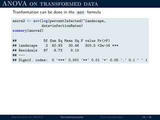 Assumptions of ANOVA | PDF