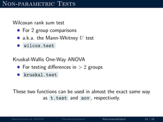 Assumptions of ANOVA | PDF
