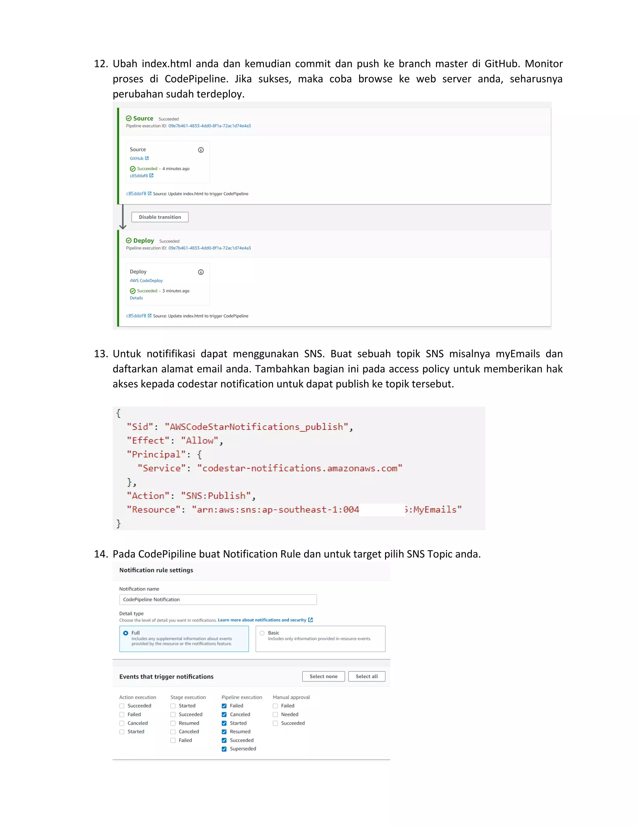 Lab Automatic Deployment Using Aws Codepipeline To Ec2 Pdf