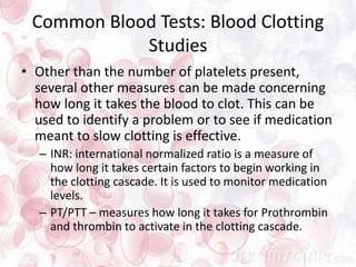 Lab blood gm unit 7 | PPTX