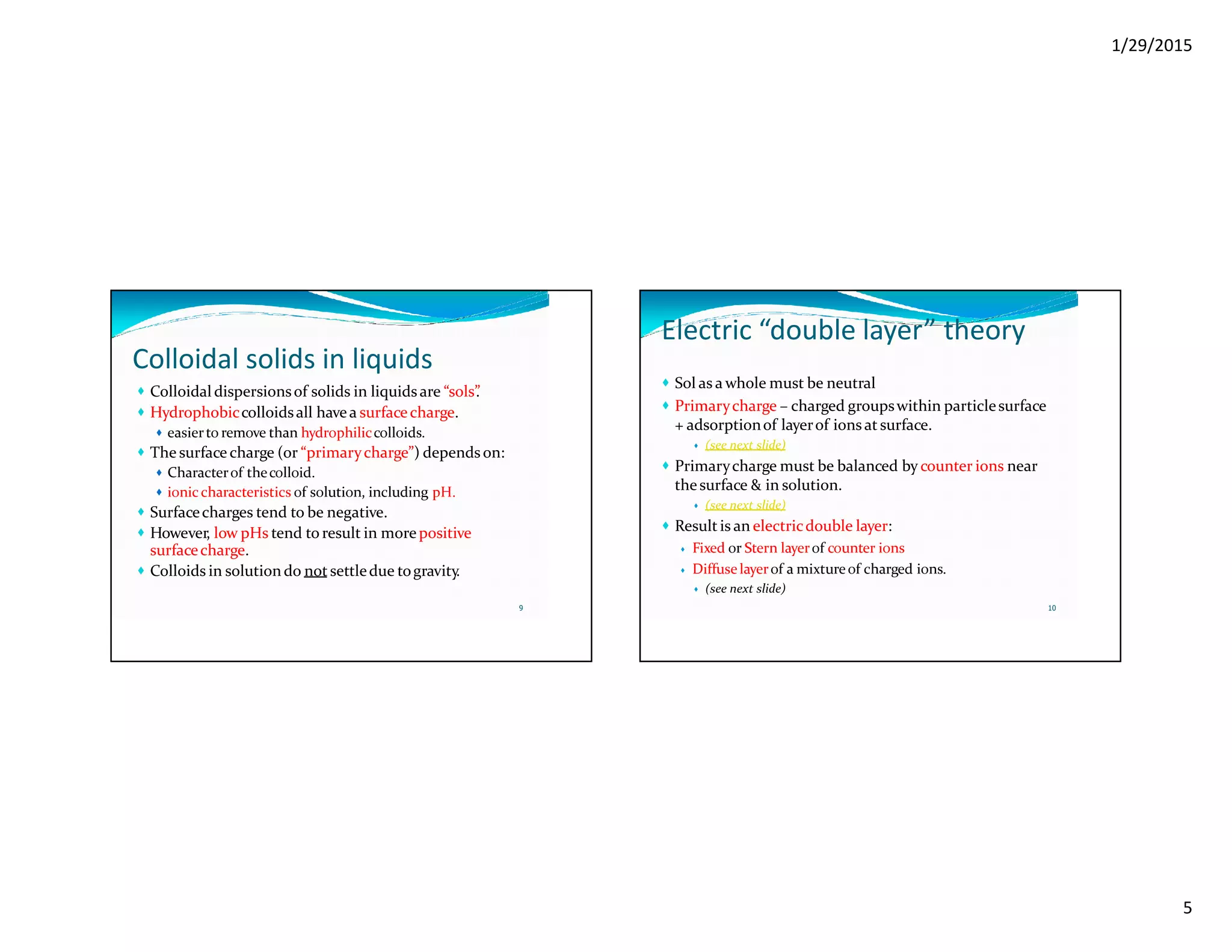 Lab colloid chemistry & turbidity | PDF