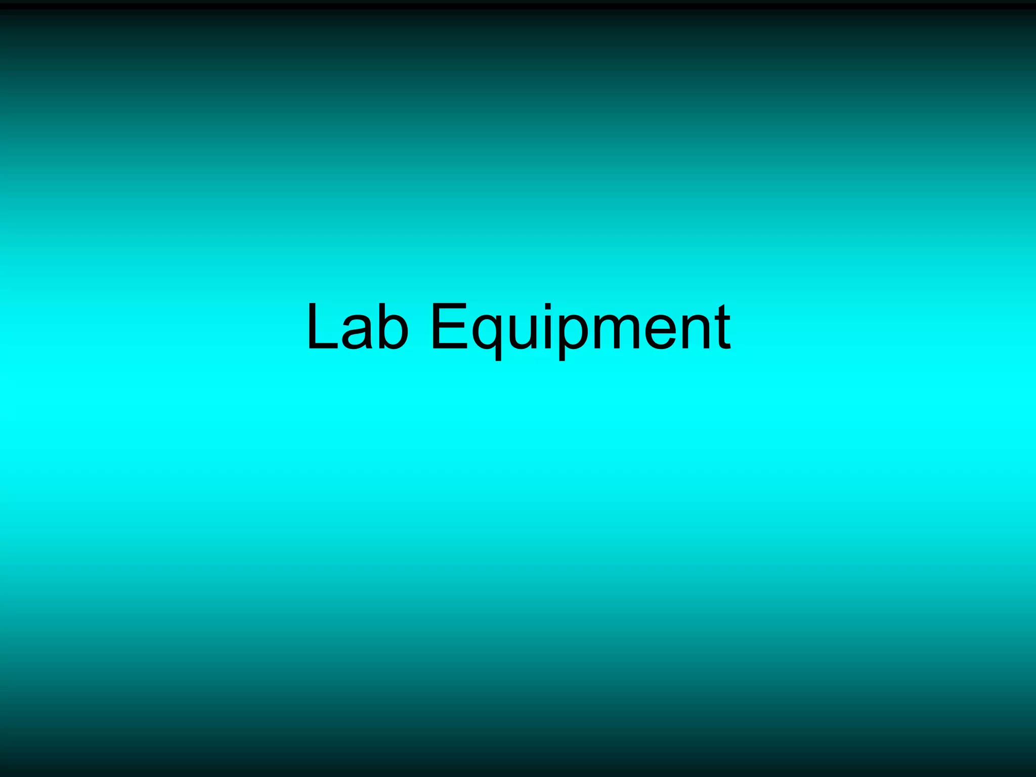 Lab equipment | PPT