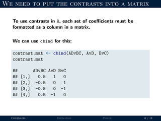 Lab on contrasts, estimation, and power | PPT