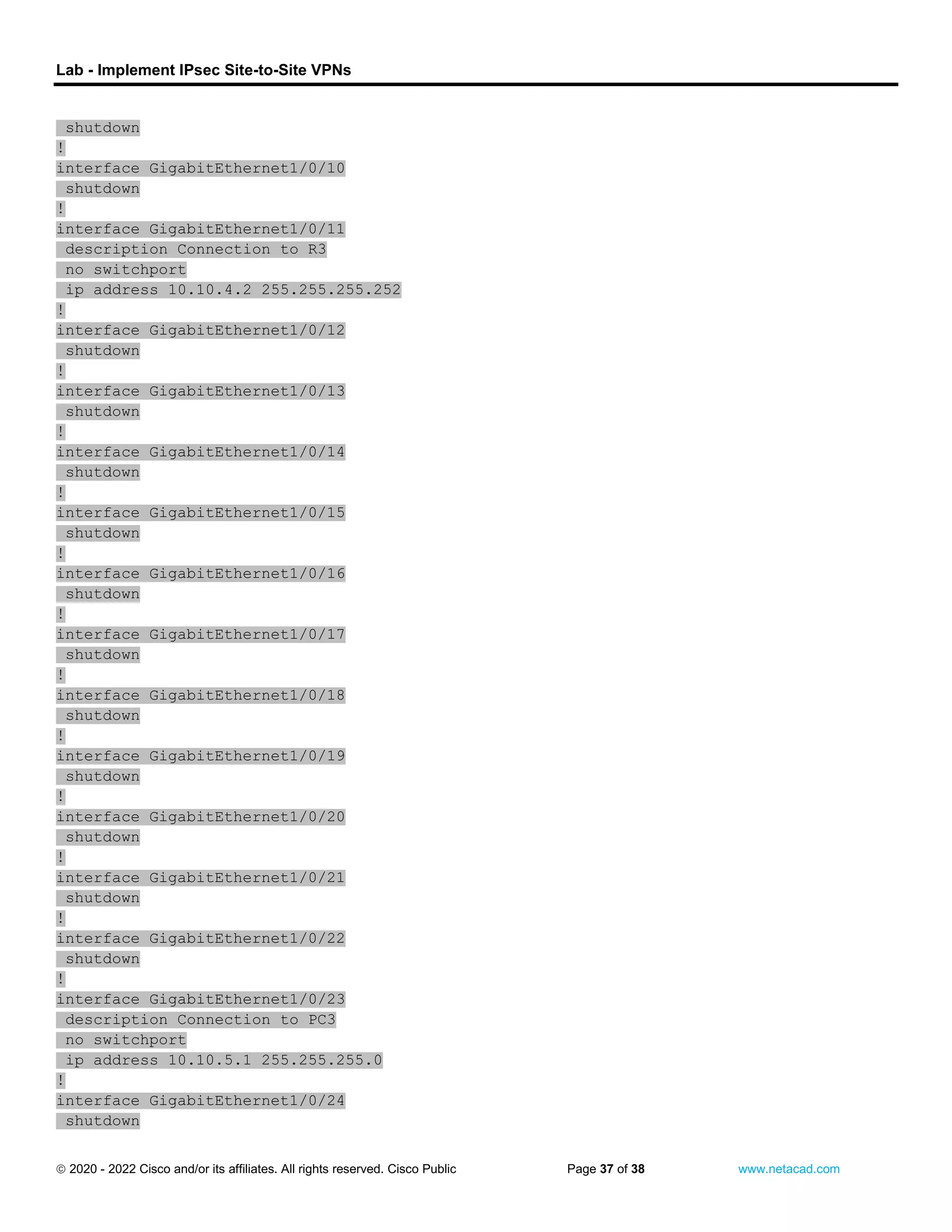Lab- Full IPsec Implementation.pdf | Computer Networking | Computing