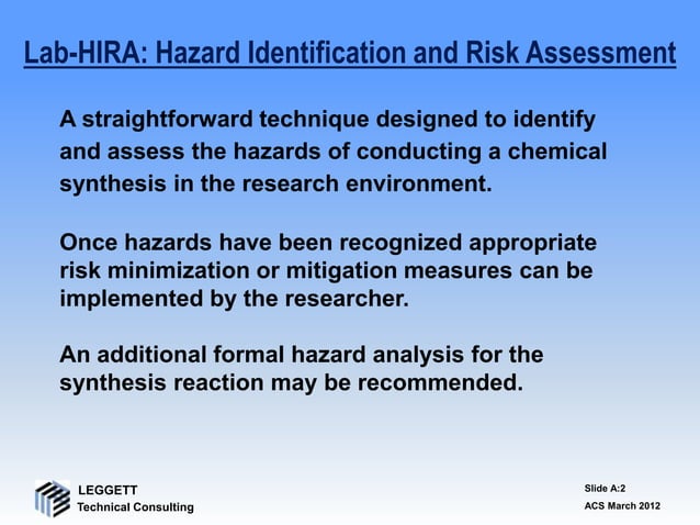 Lab Hazard Recognition and Analysis | PPTX