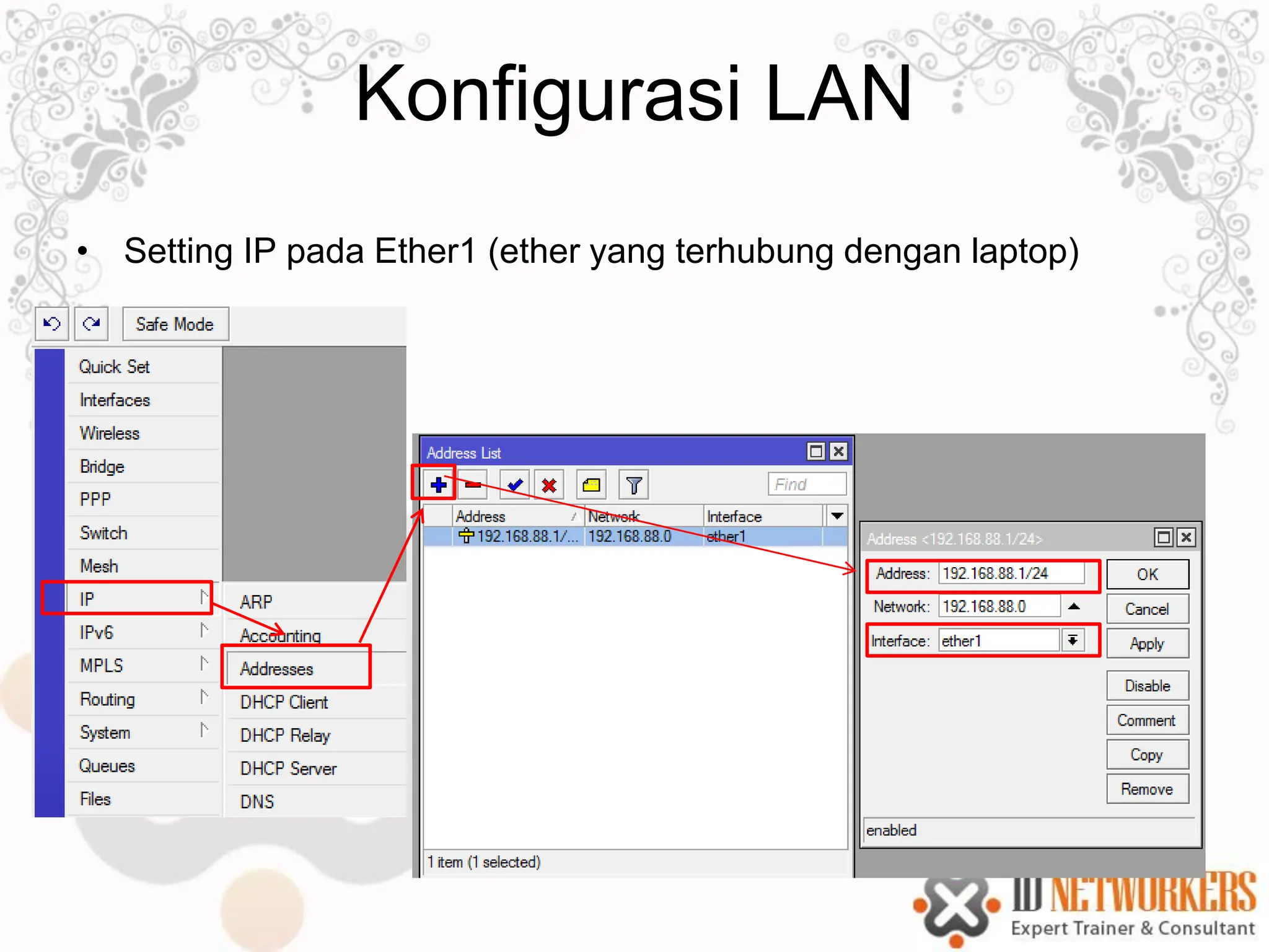 Mikrotik MTCNA Materi Lab - Konkesi WAN. | PPT