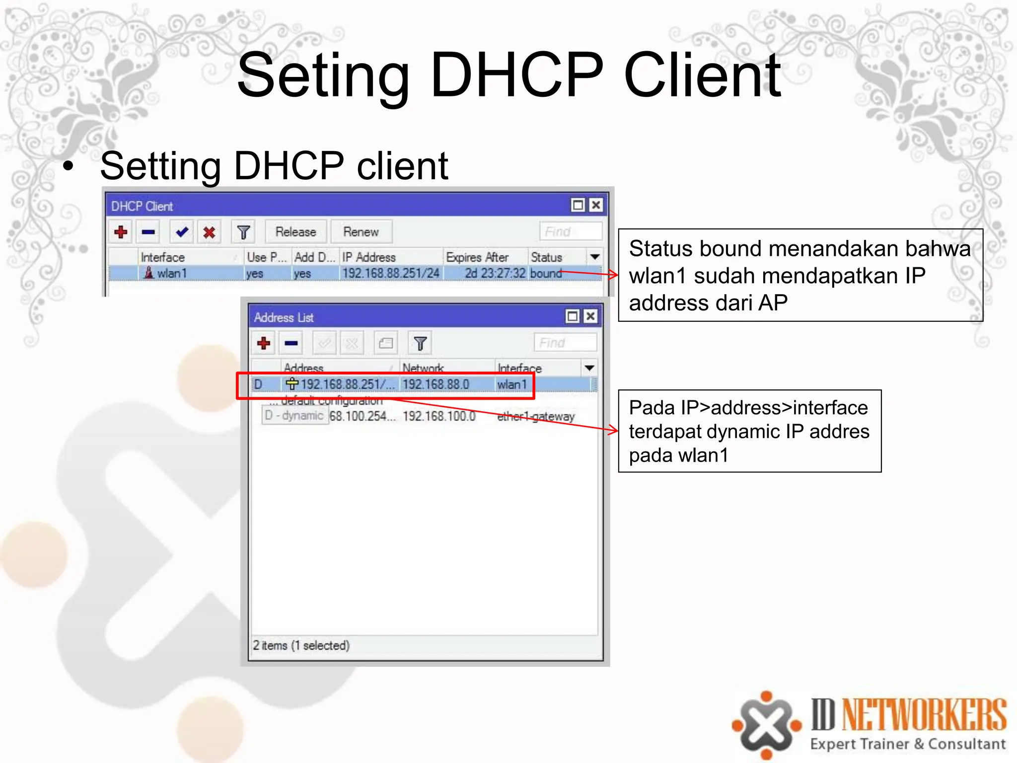 Mikrotik MTCNA Materi Lab - Konkesi WAN. | PPT