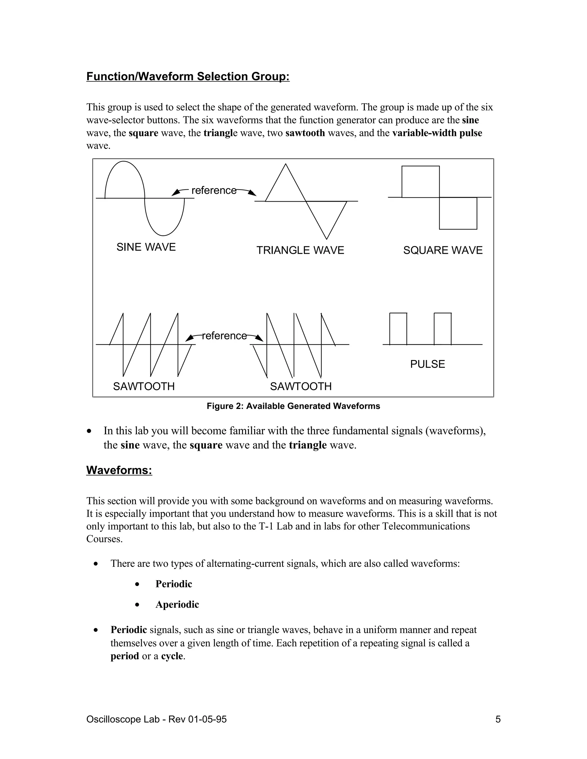 Oscilloscope Lab | PDF