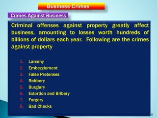 Business Torts and crimes | PPTX