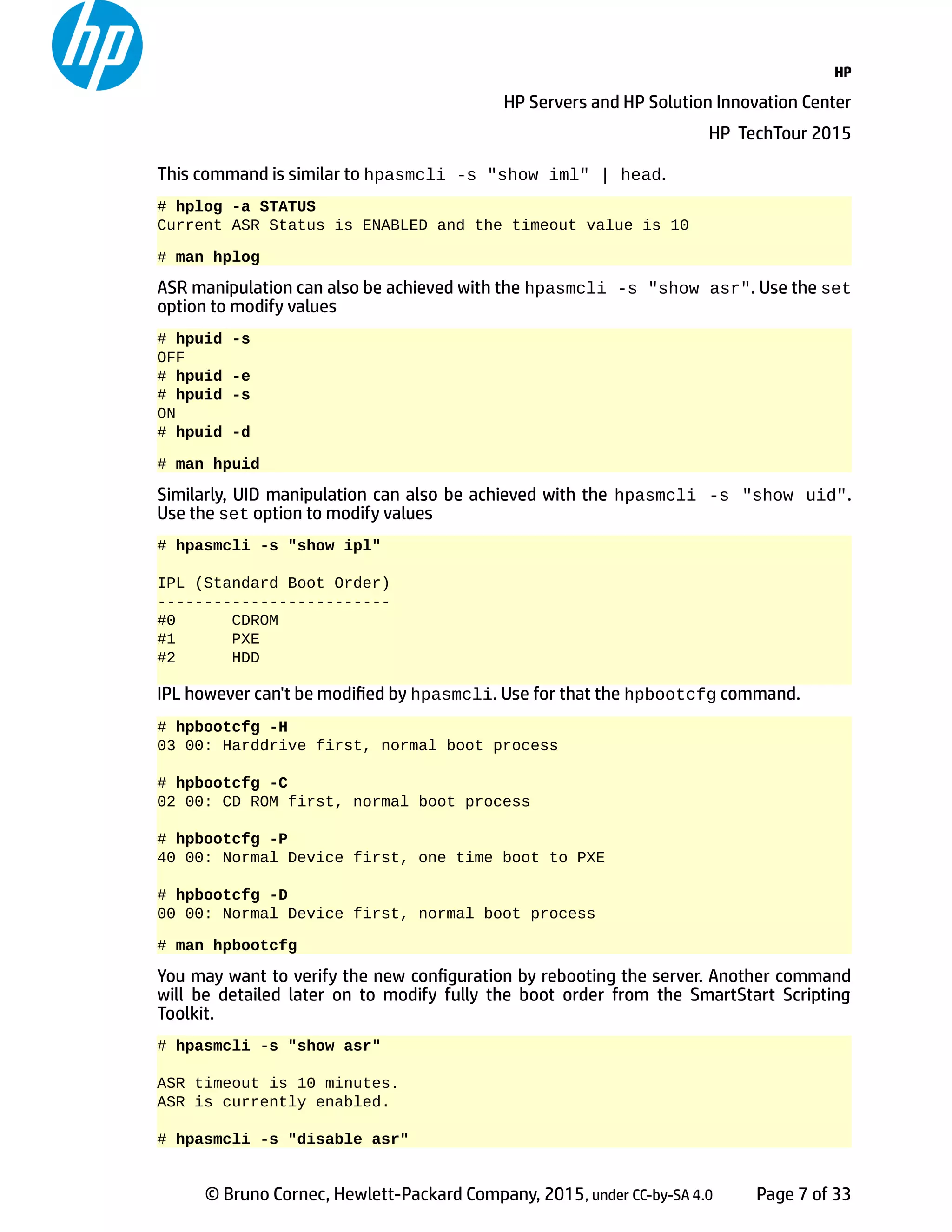 Lab Document on HP ProLiant value add tools on Linux | PDF