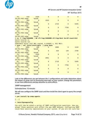 Lab Document on HP ProLiant value add tools on Linux | PDF