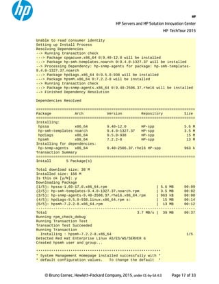 Lab Document on HP ProLiant value add tools on Linux | PDF