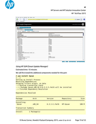 Lab Document on HP ProLiant value add tools on Linux | PDF