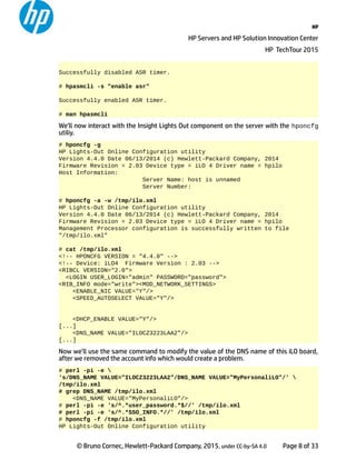 Lab Document on HP ProLiant value add tools on Linux | PDF