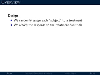 Repeated measures analysis in R | PDF